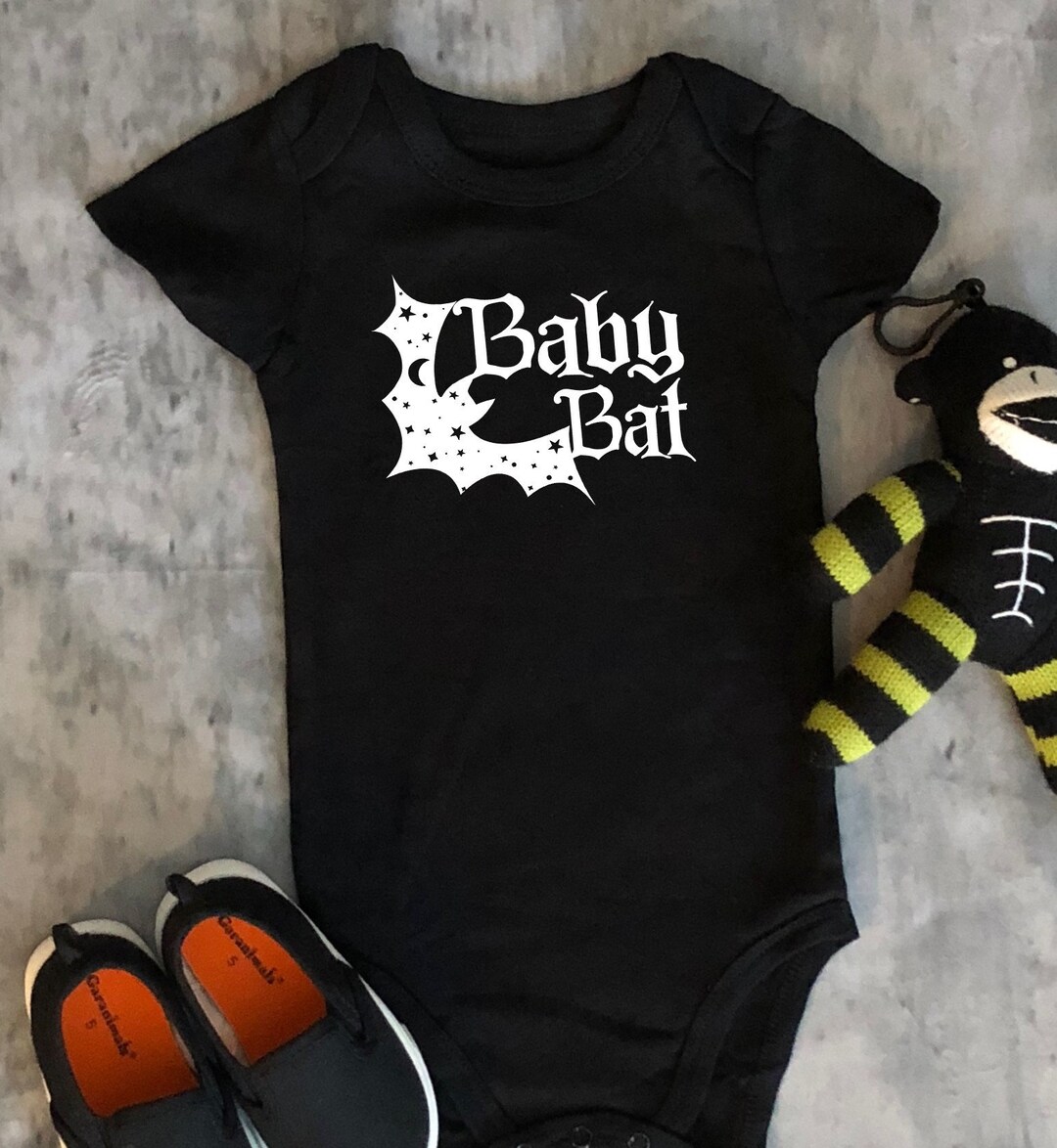 Baby Bat Goth Pregnancy Announcement Horror Baby Bodysuit Gift Horror ...