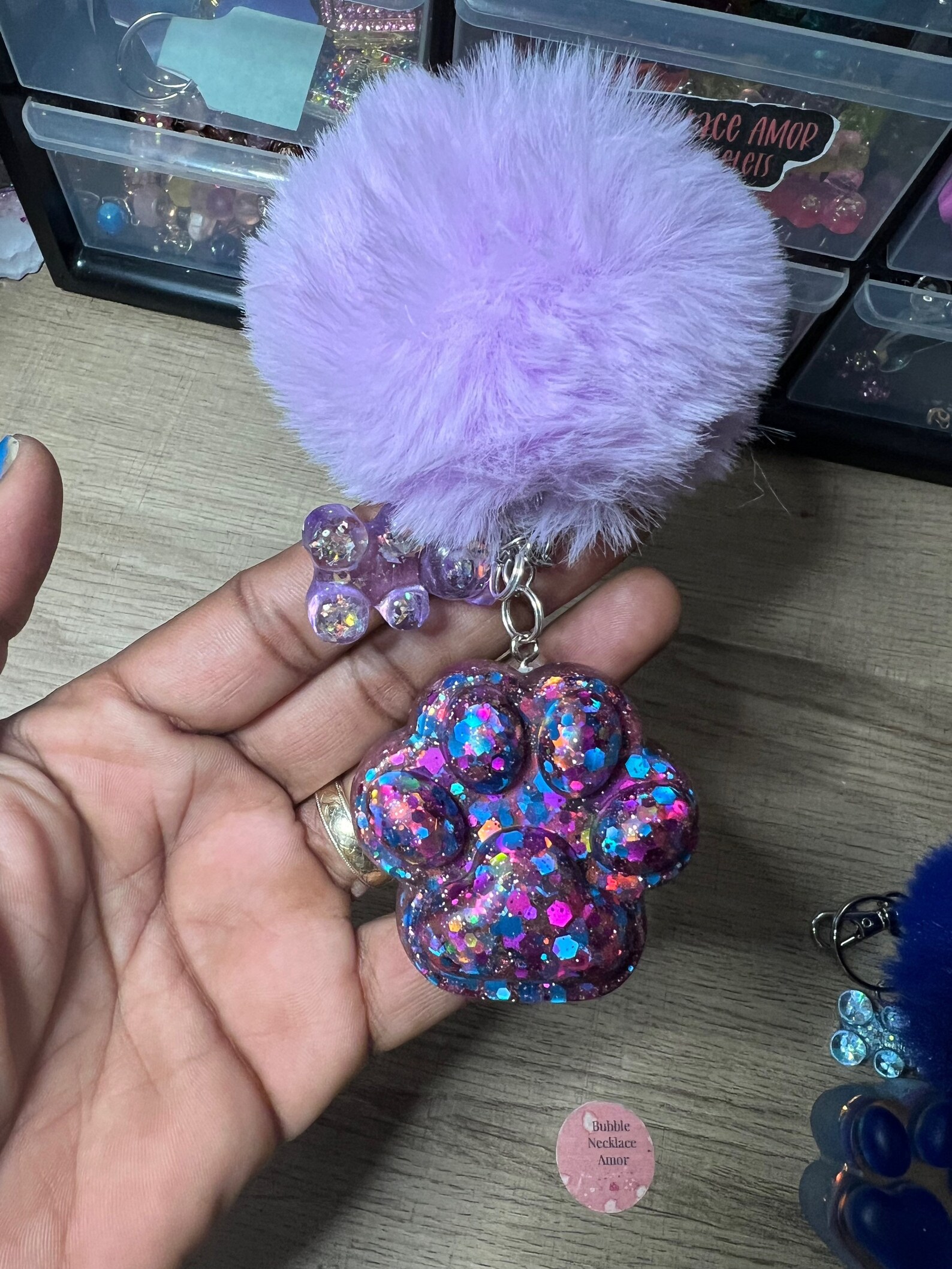 Cat Paw Keychain, Resin Cat Paw - Etsy