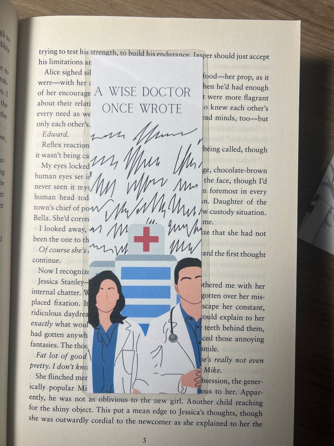 Laminated Doctor Themed Bookmark, Medical Bookmark, Bookish Gift, Gift ...