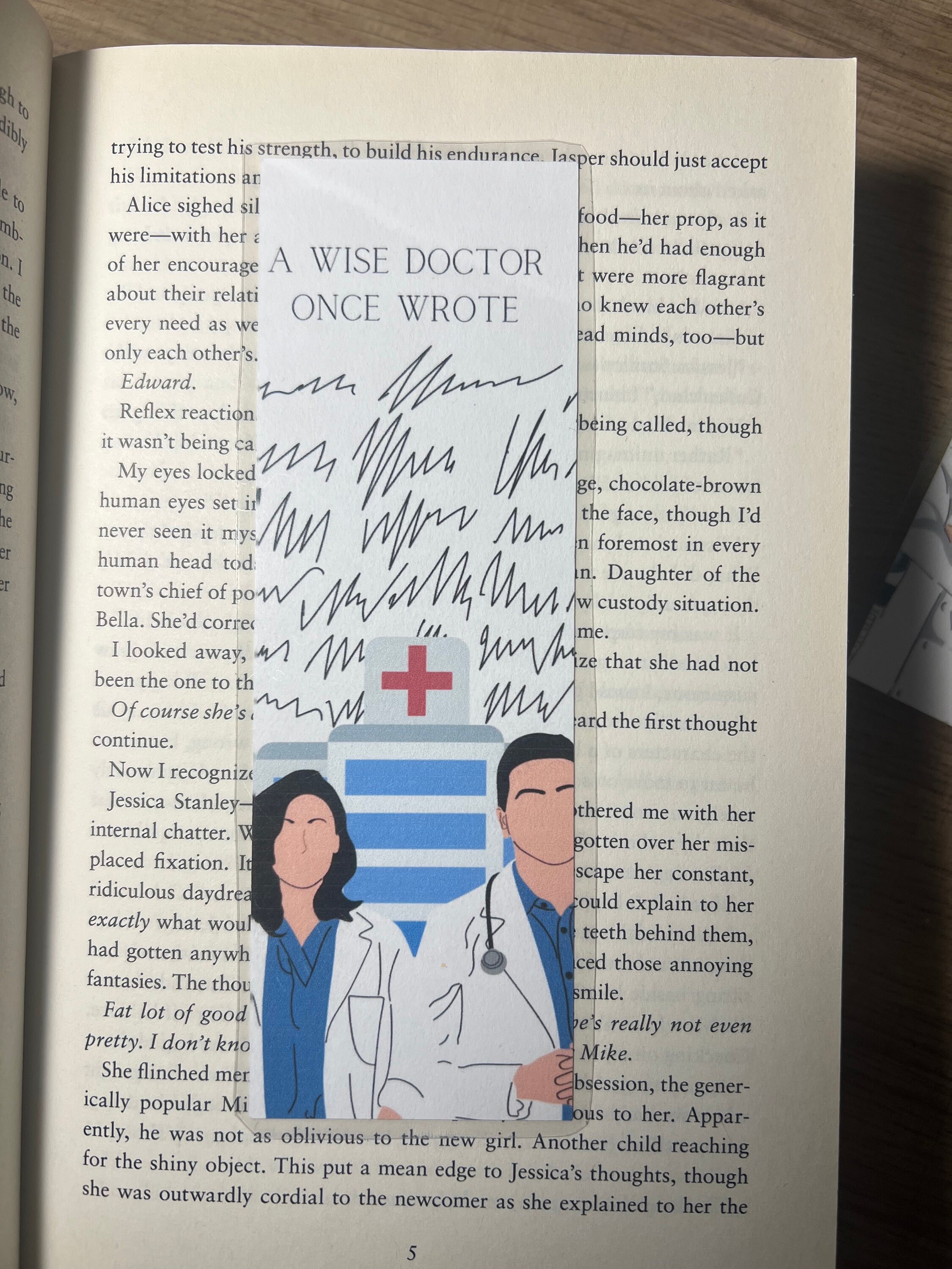 Laminated Doctor Themed Bookmark, Medical Bookmark, Bookish Gift, Gift ...
