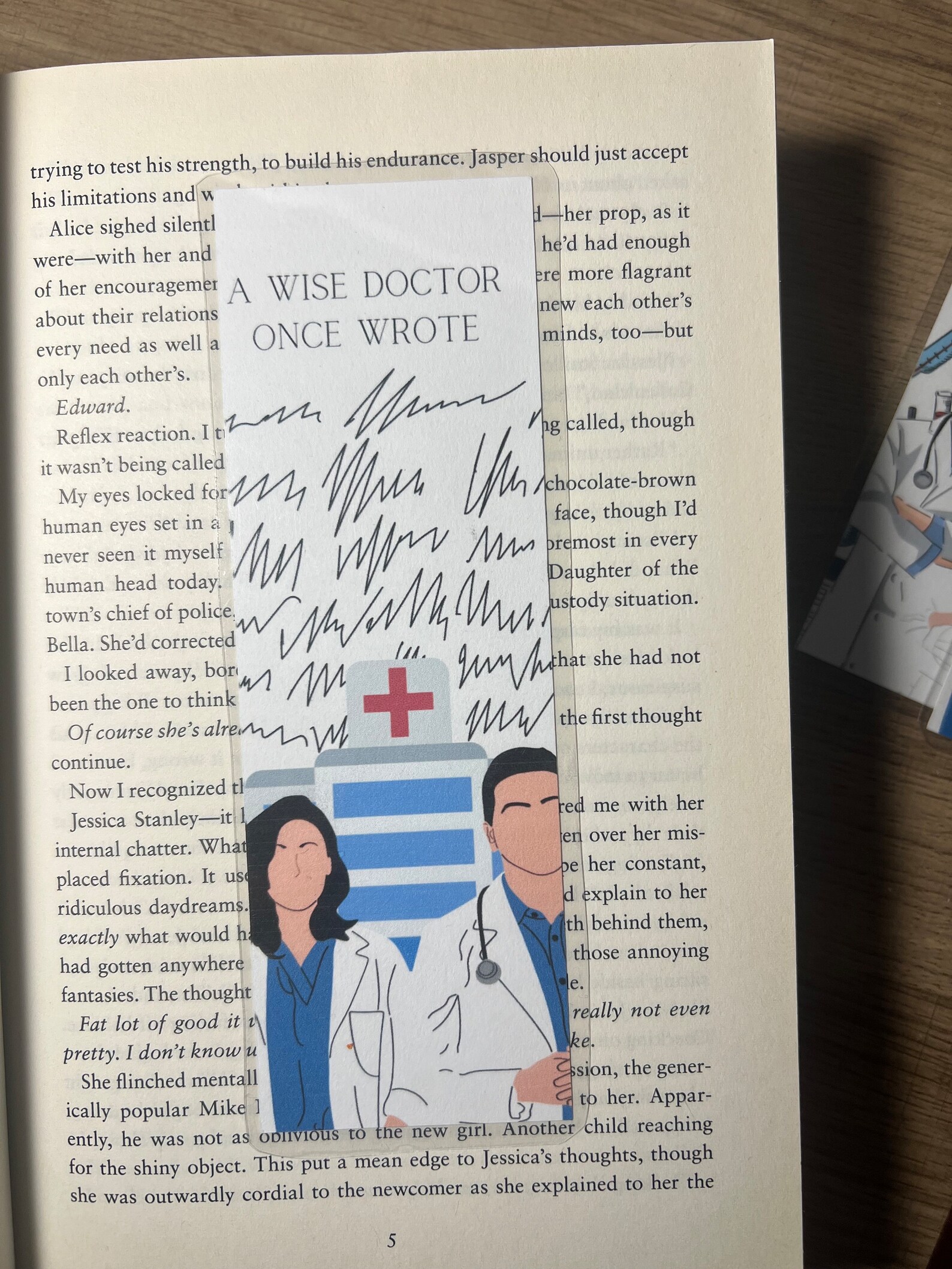 Laminated Doctor Themed Bookmark, Medical Bookmark, Bookish Gift, Gift ...