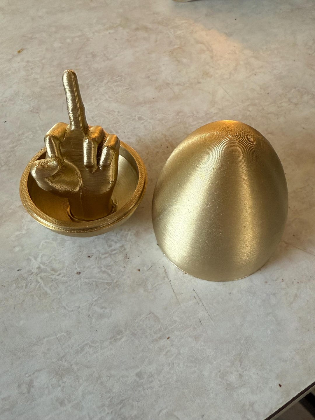 Golden Middle Finger Easter Egg Gag Gift - Etsy