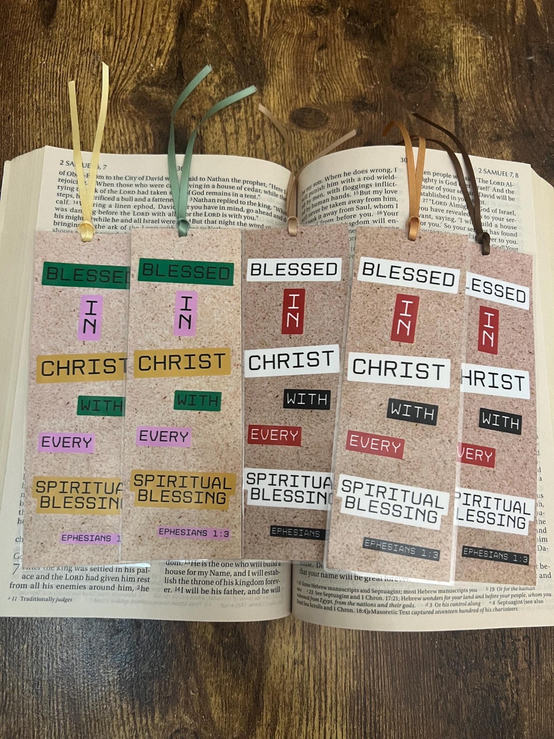 Blessed Bookmarks ephesians 1 - Etsy