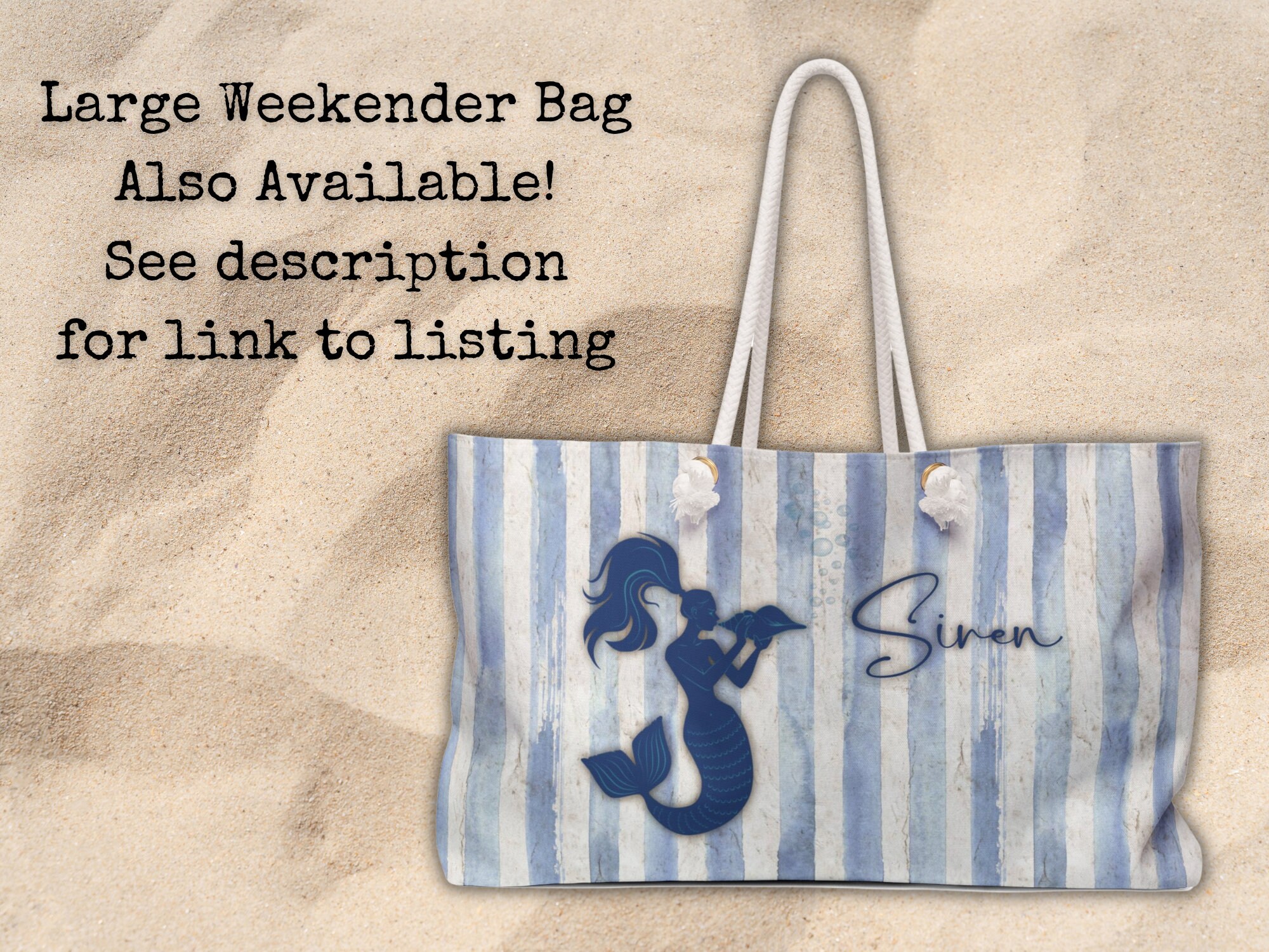 Personalized Mermaid Aesthetic Beach and Pool Tote Bag - Etsy