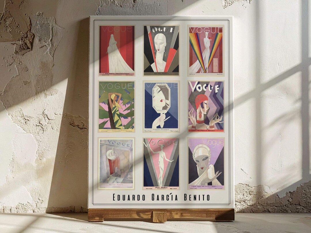 1920s Vogue Magazine Collage by Eduardo García Benito: Vintage Art Deco ...