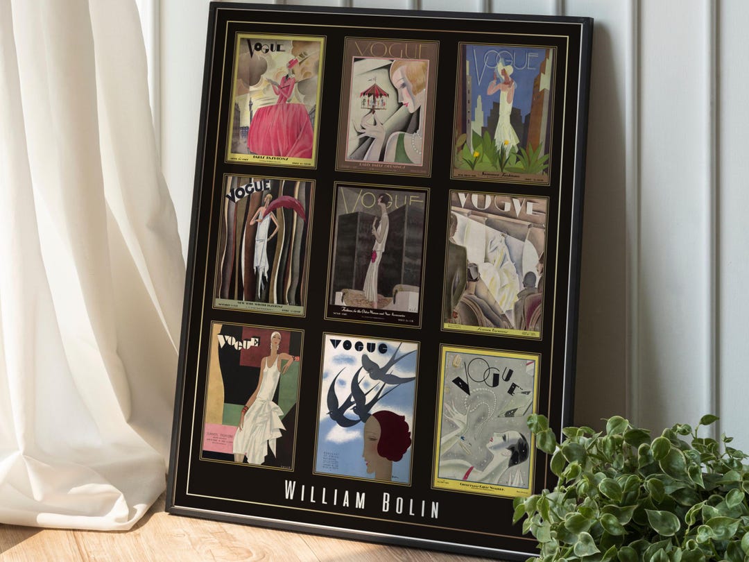Vogue Magazine Collage by William Bolin: 1920s Vintage Art Deco Fashion ...