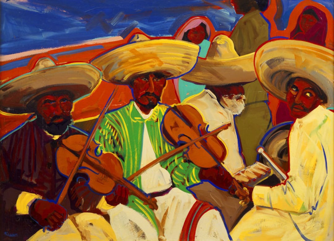 Zapatistas, Followers of Emiliano Zapata, Original Oil Painting, Fine ...