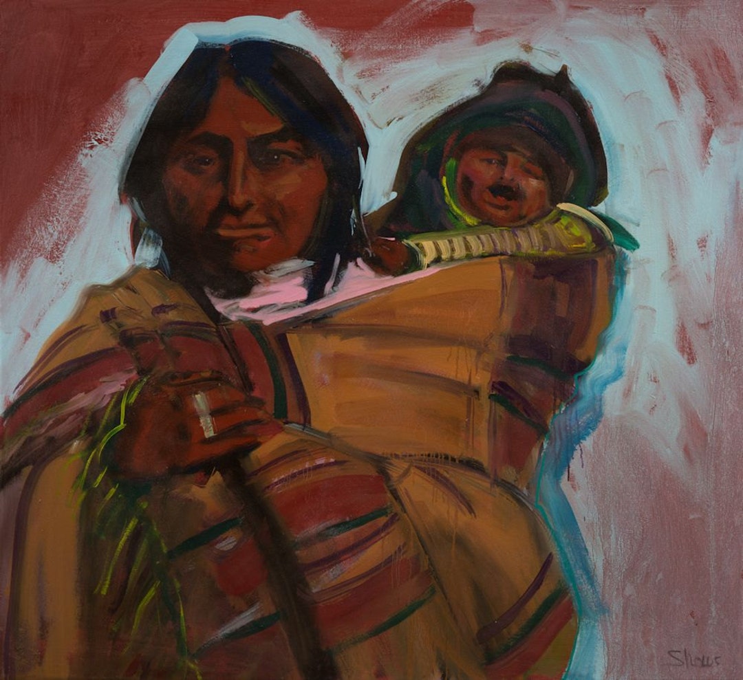 Kiowa Mother and Child 1925, Print From an Original Oil Painting, New ...