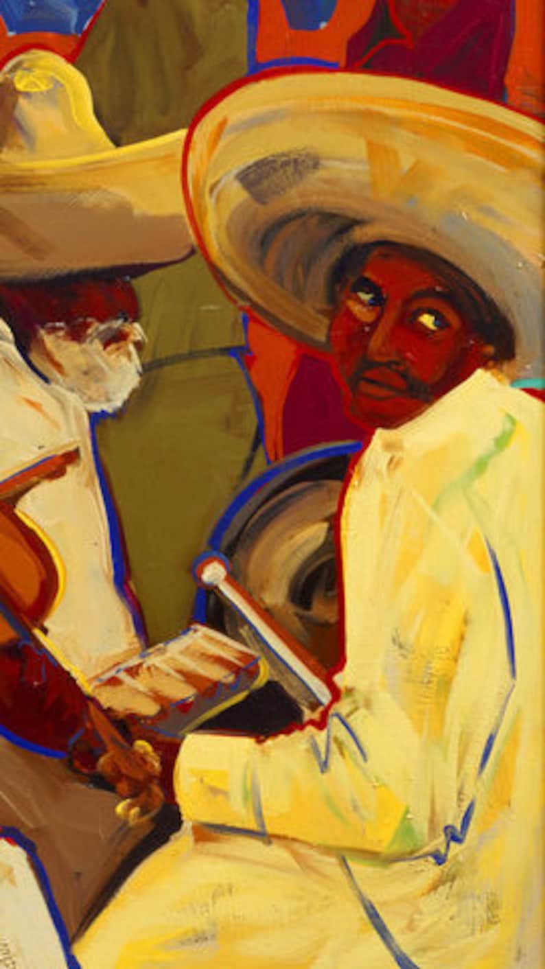Zapatistas, Followers of Emiliano Zapata, Print From an Original Oil ...