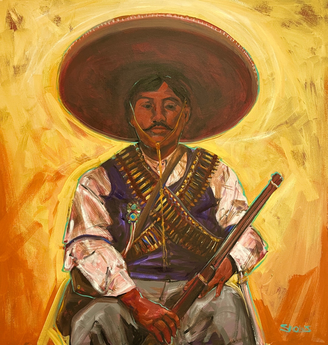 The Spirit of General Guataloupe Narvaez, Fine Art Prints, Mexican ...