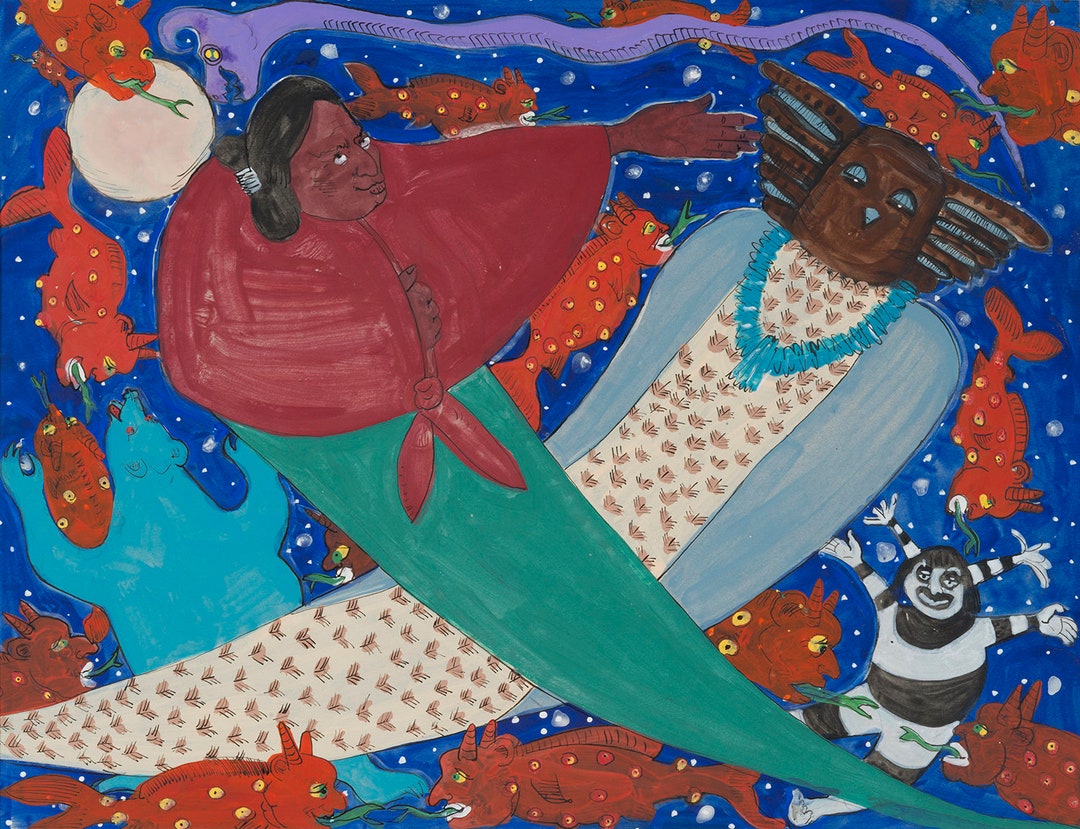 Dreams of Devilfish, an Original Ink & Watercolor Painting, Andrew ...