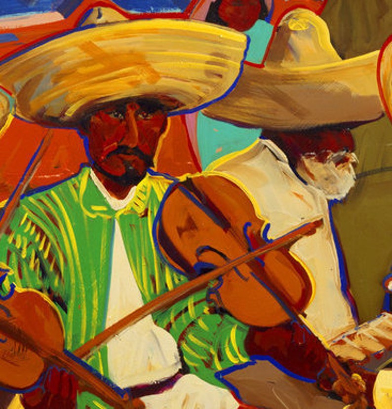 Zapatistas, Followers of Emiliano Zapata, Original Oil Painting, Fine ...