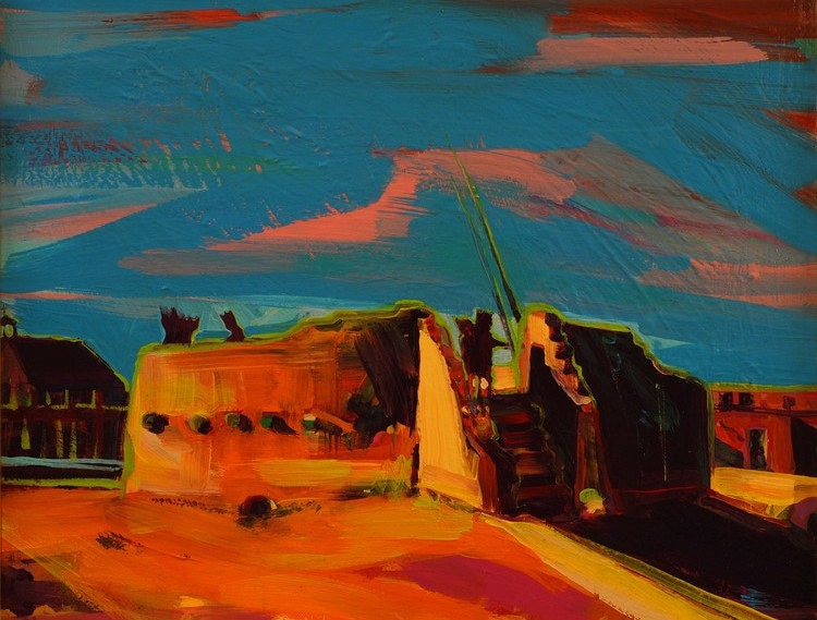 House of God, Print From an Original Oil Painting, Southwest Art, New ...