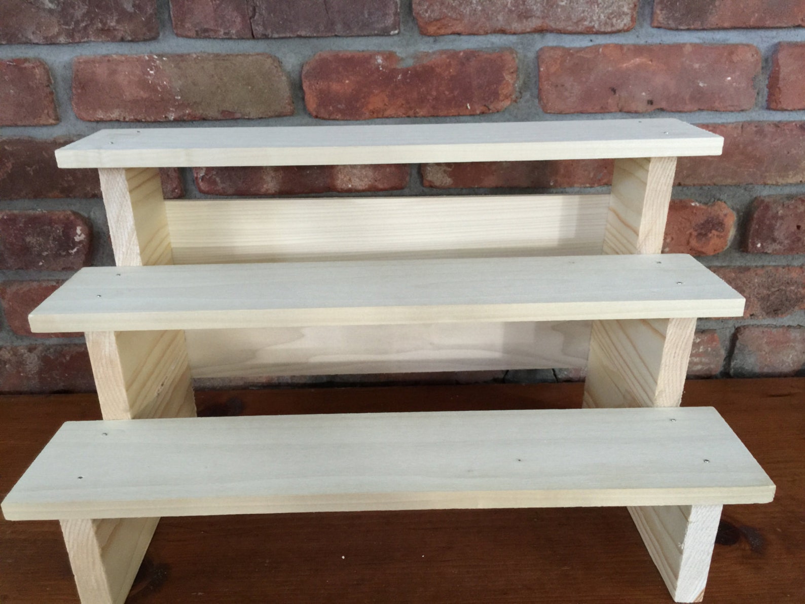 Unfinished Wood Soap Or Product Display Shelf Craft Show Display
