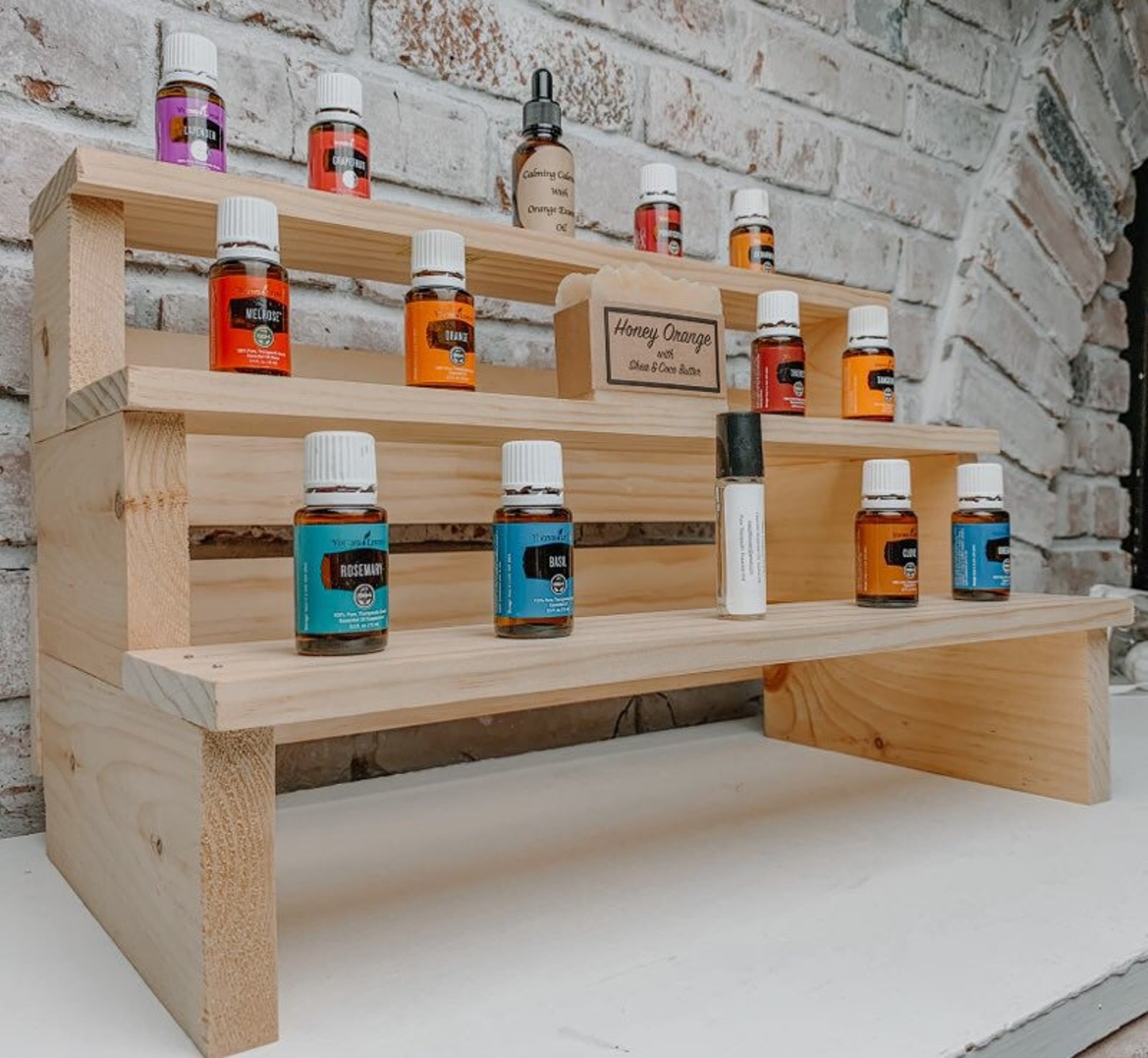 Unfinished Wood Soap Or Product Display Shelf Craft Show Display