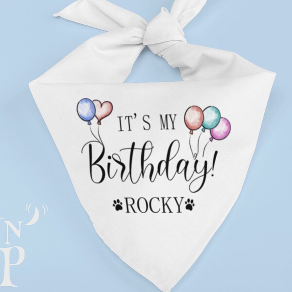 Birthday Dog Bandana - Etsy