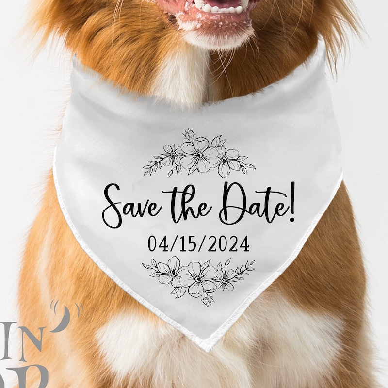 Save the Date Dog - Etsy