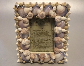 Handmade Seashell Picture Frame Shell Photo Frame Seashells | Etsy
