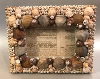 Handmade Shell Frame Seashell Picture Frame Sea Shell Photo - Etsy