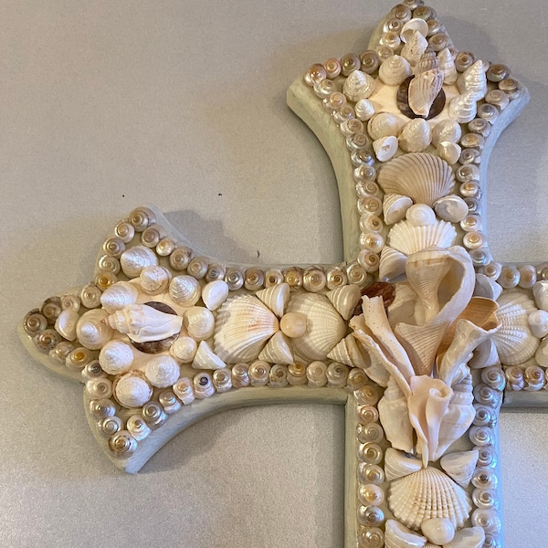 Seashell Cross - Etsy