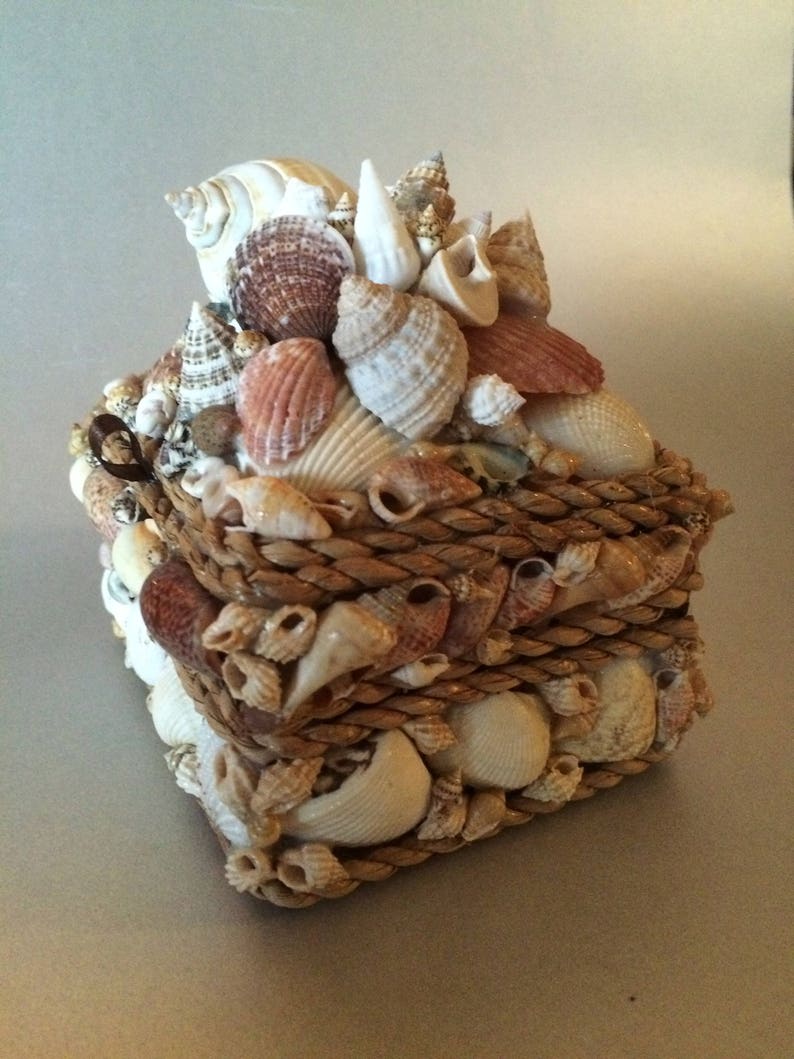 Handmade Vintage Seashell Box One-of-a-Kind Shell Box Unique | Etsy