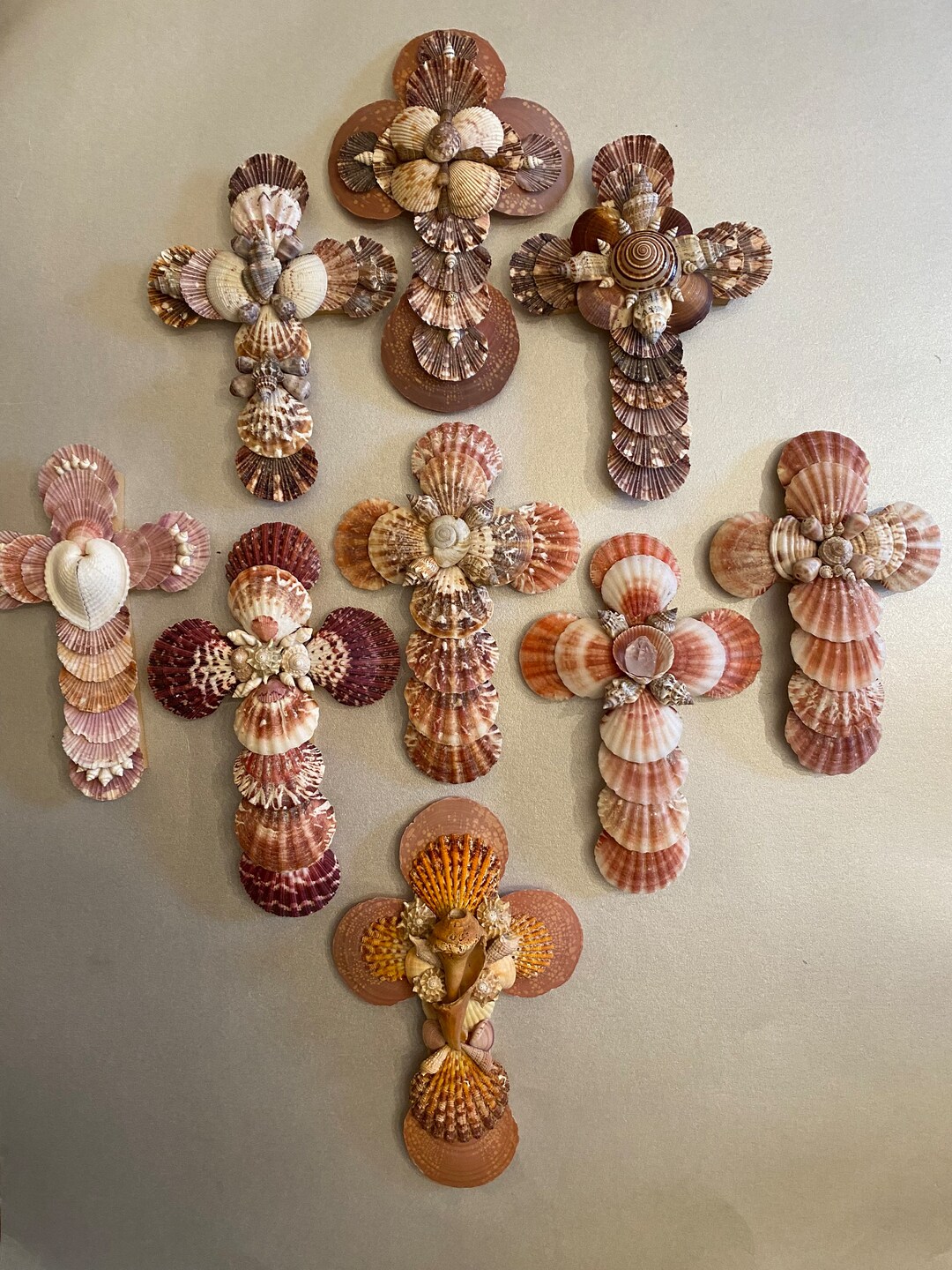 Shell Embellished Crosses, Decorated Cross, Seashell Cross - Etsy