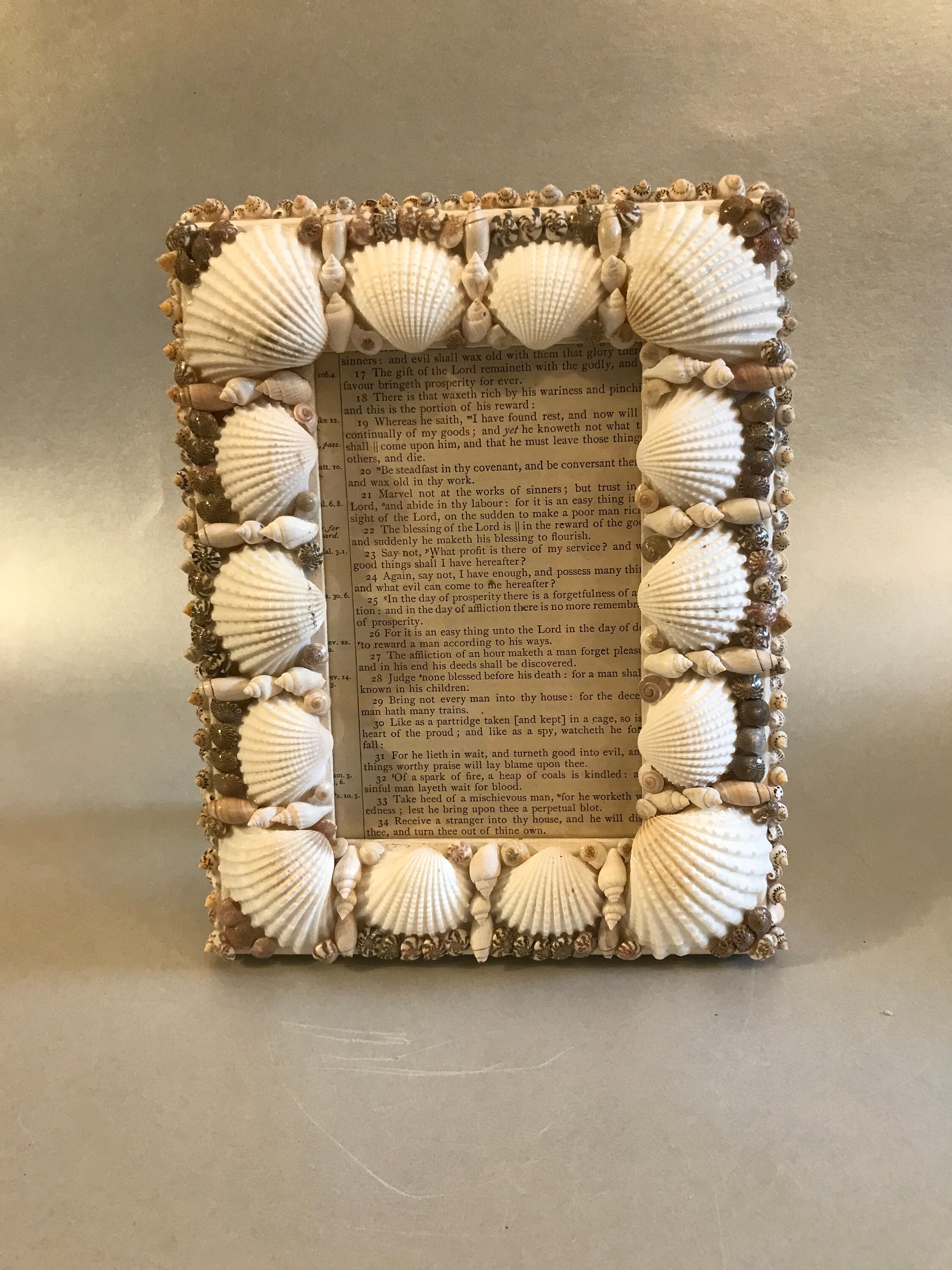 Handmade Shell Frame One of a Kind Seashell Frame Coastal - Etsy