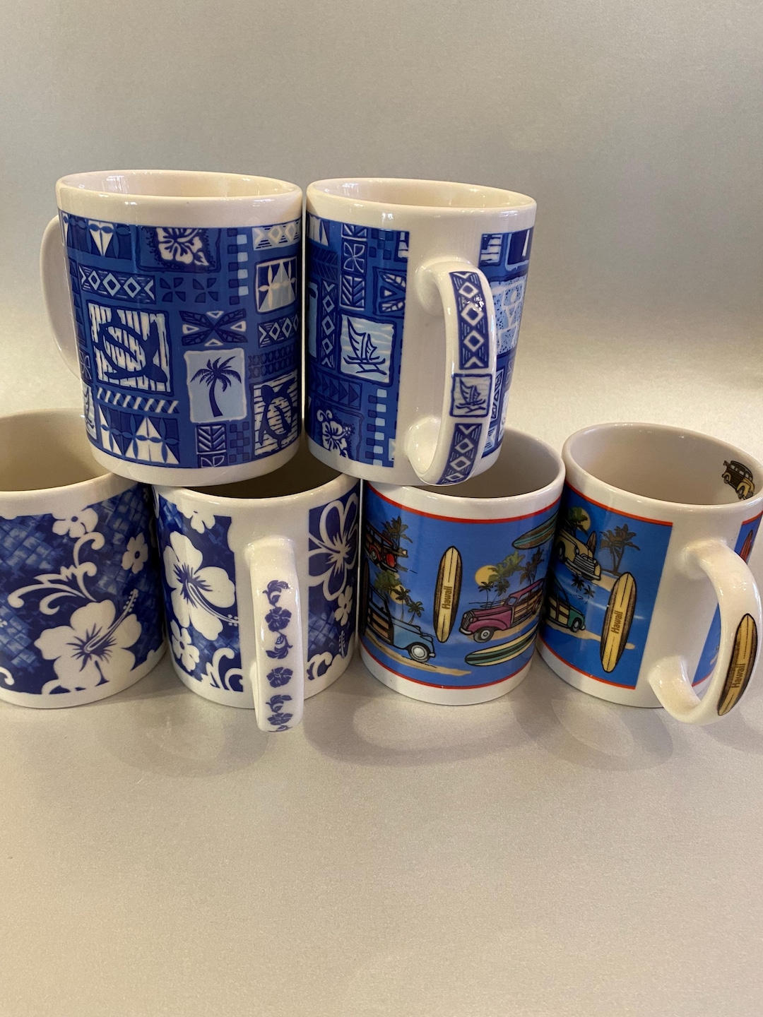 Hawaiian Coffee Mugs, ABC Stores, Hilo Hattie, Vintage Hawaii Coffee ...