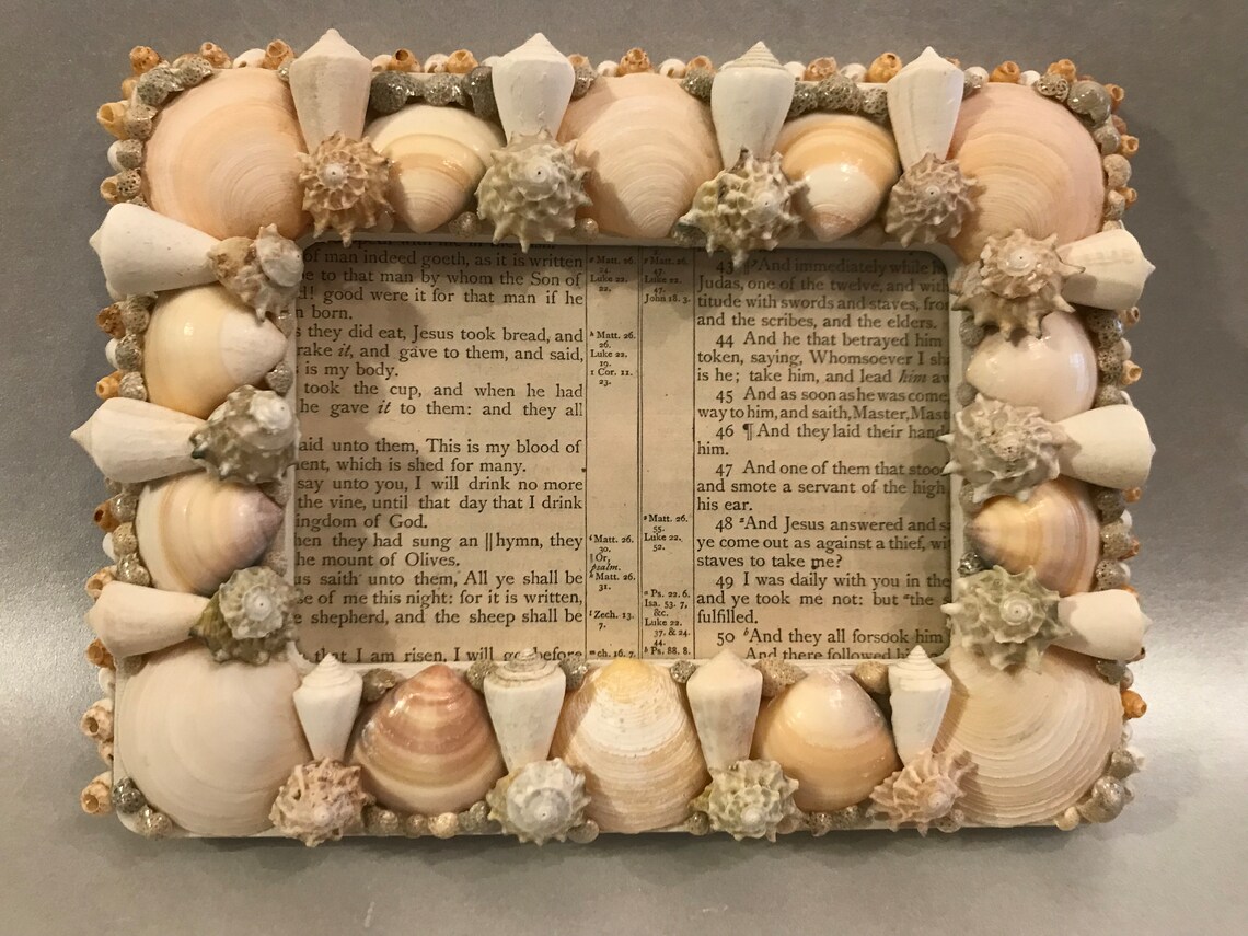 Handmade Shell Frame Seashell Picture Frame Sea Shell Photo - Etsy