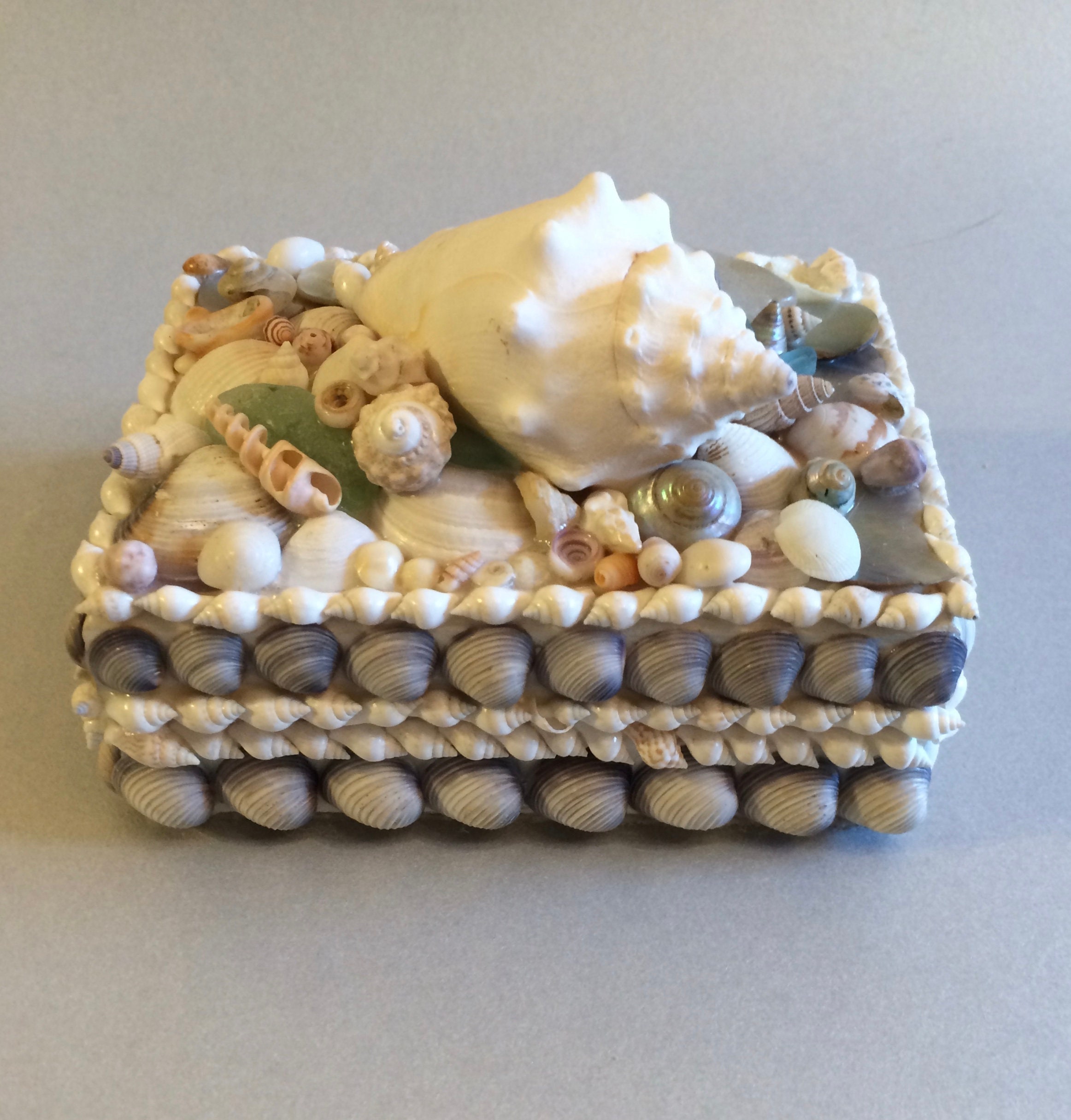 Lavender Series Handmade Seashell Boxes With Hand Picked Shells ...