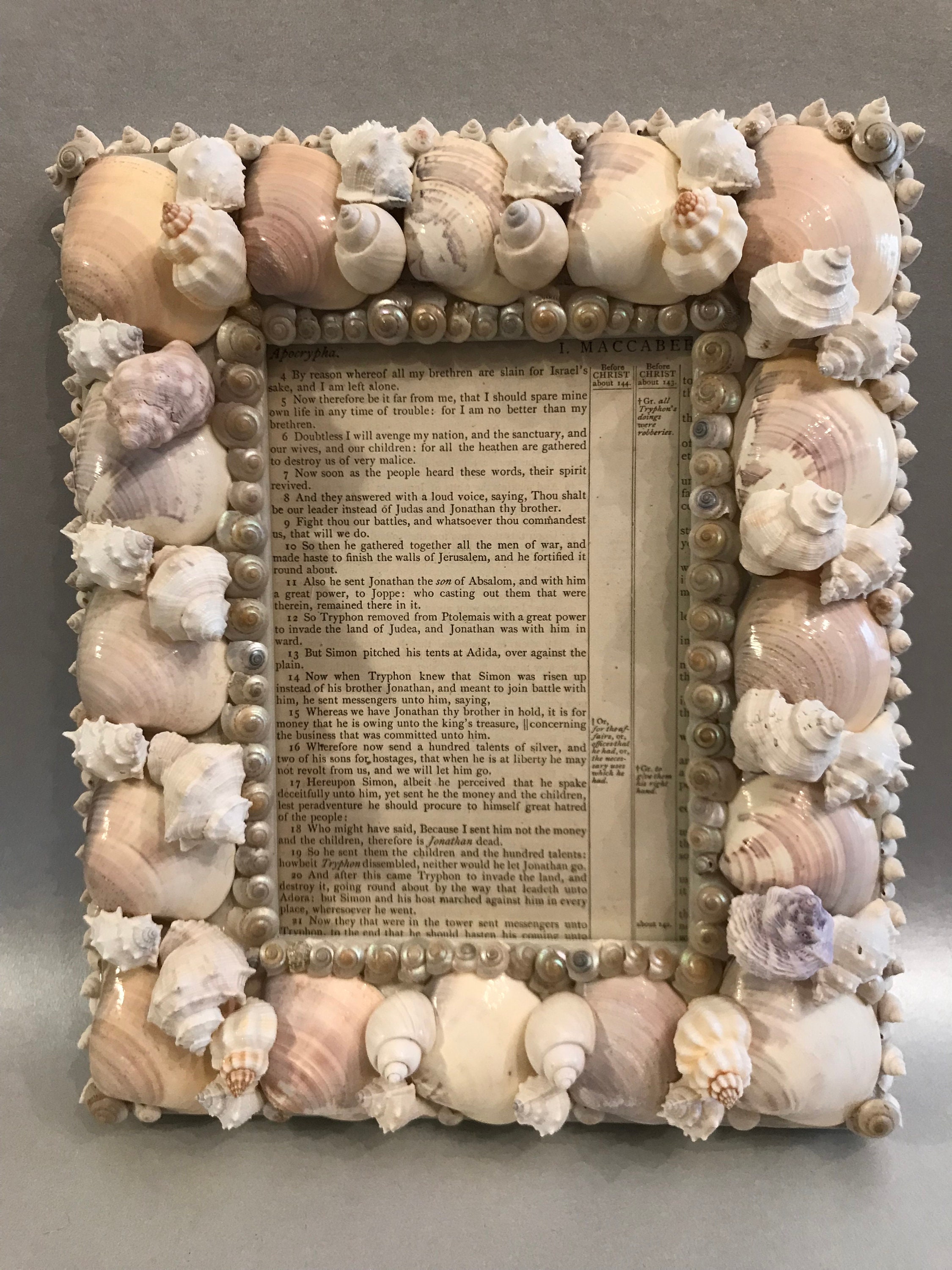 Handmade Shell Frame Embellished Sea Shell Frame Seashell - Etsy