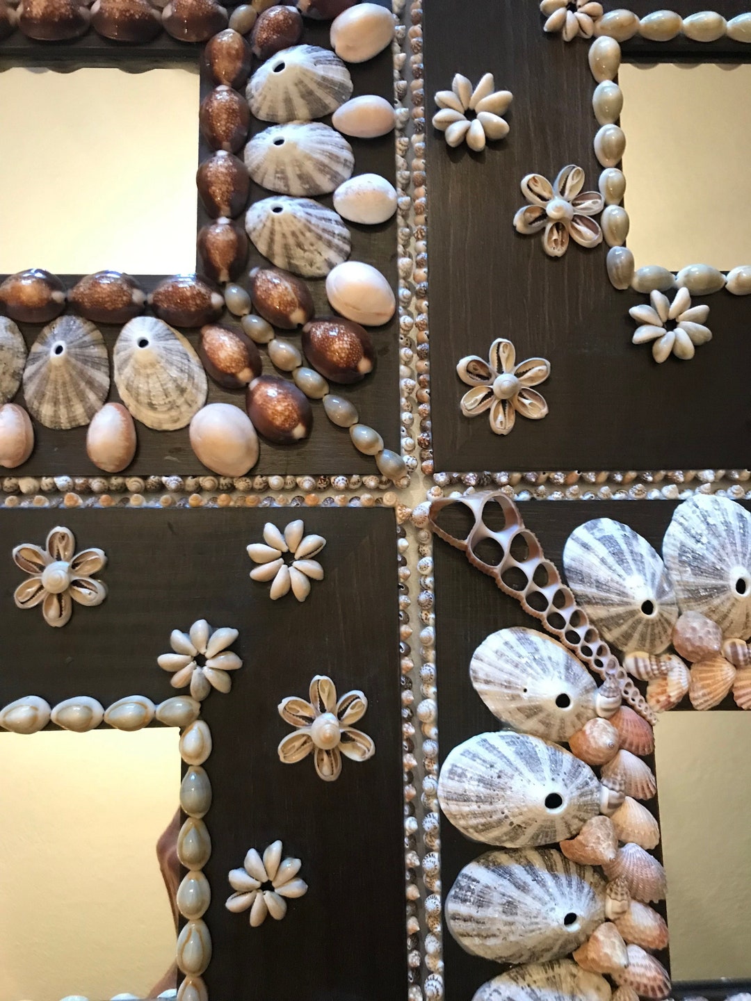 Handmade Seashell Mirror, Decorative Shell Mirror - Etsy