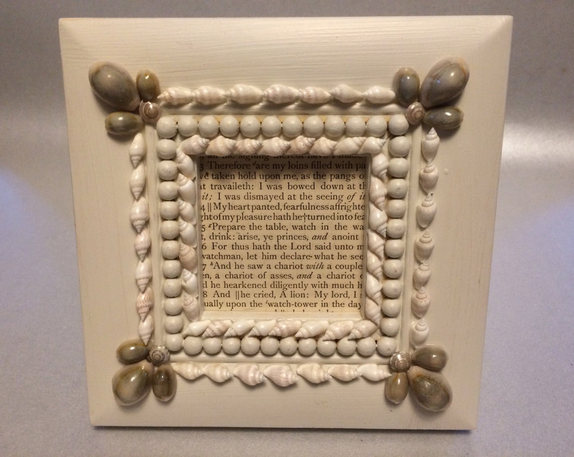 Handmade Seashell Picture Frame Shell Frame Beach Decor - Etsy