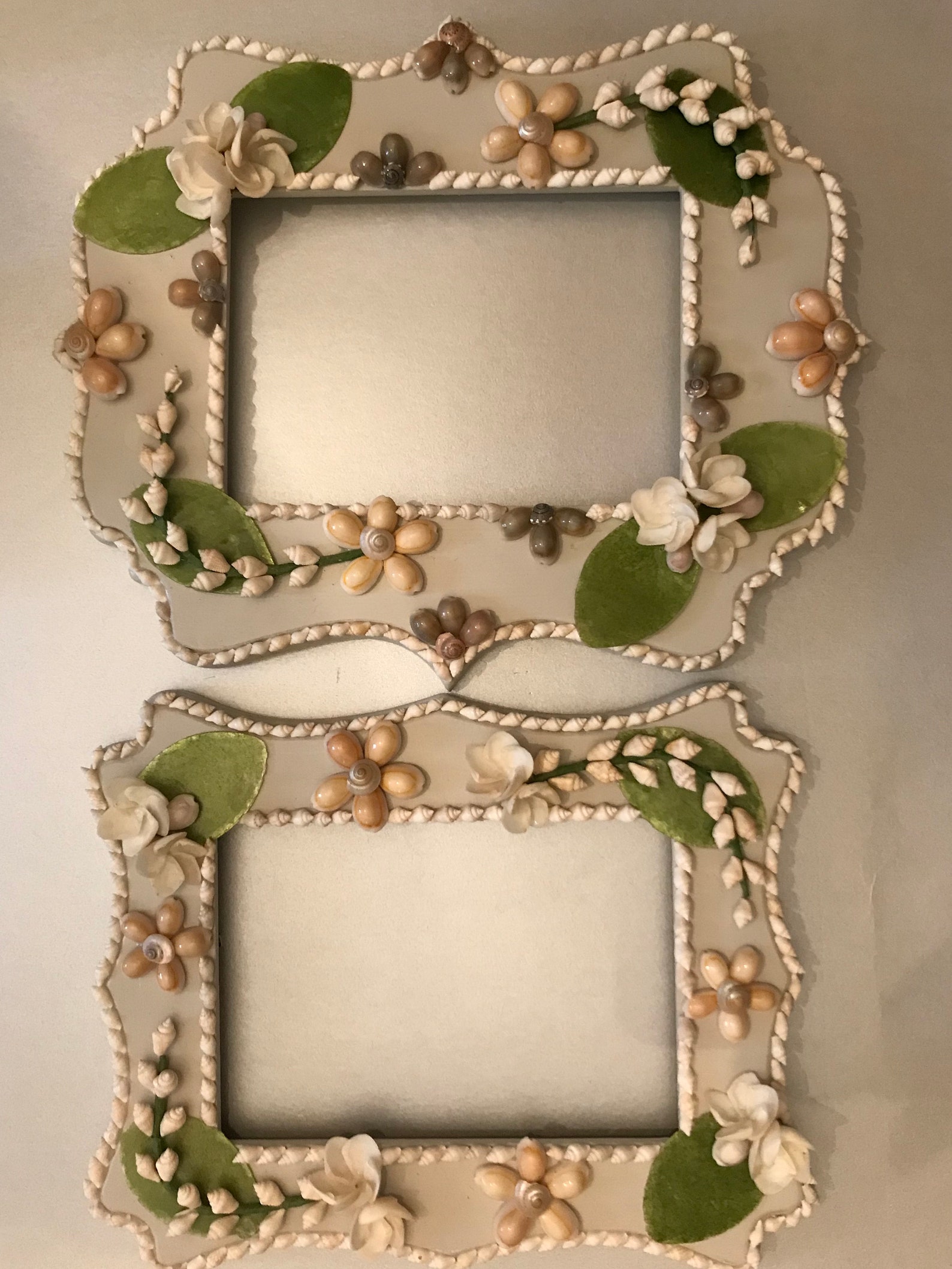 Handmade Shell Frame Floral Series Seashell Picture Frame - Etsy