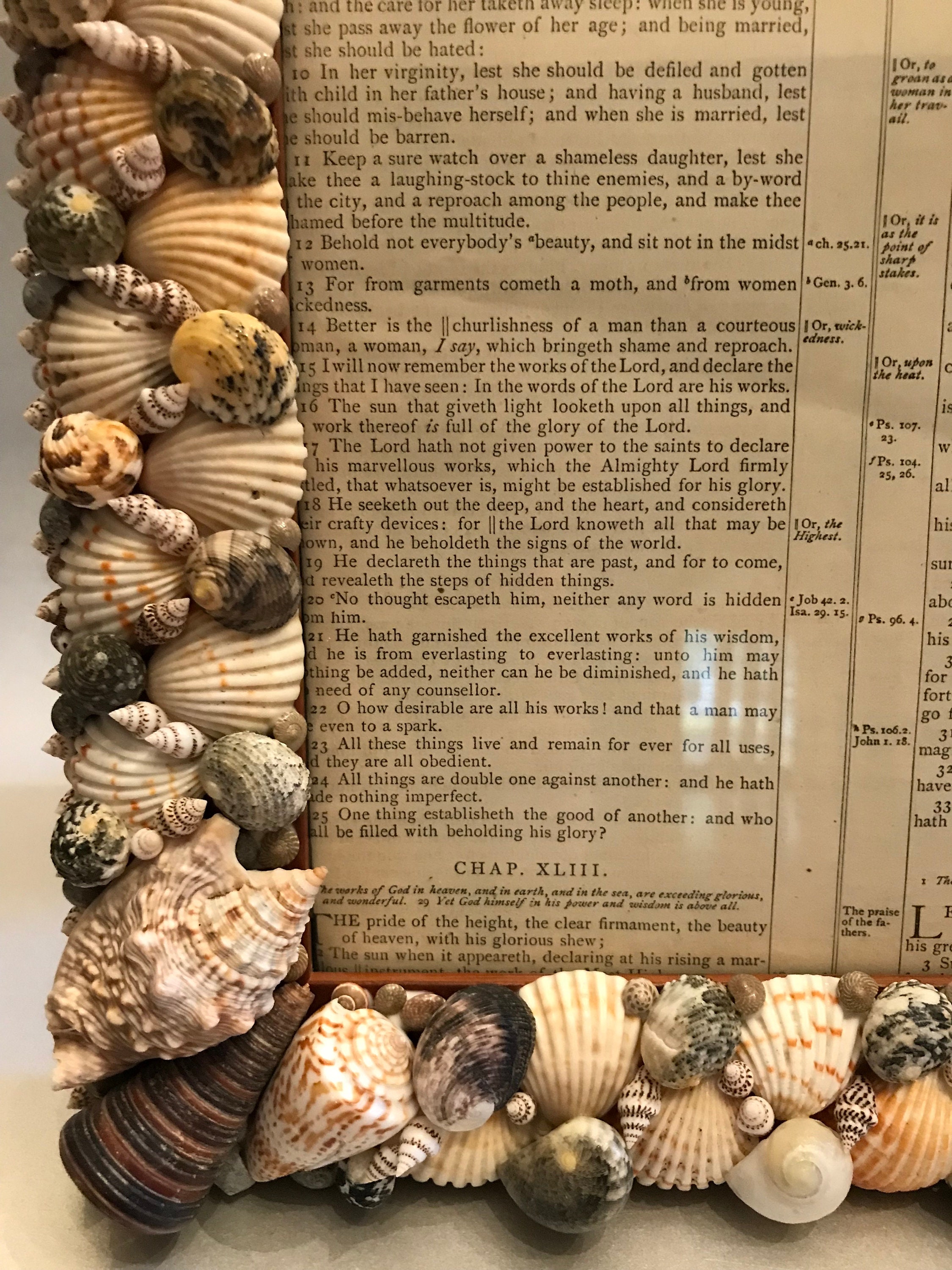 Handmade Shell Frame One of a Kind Seashell Frame Sea Shell - Etsy