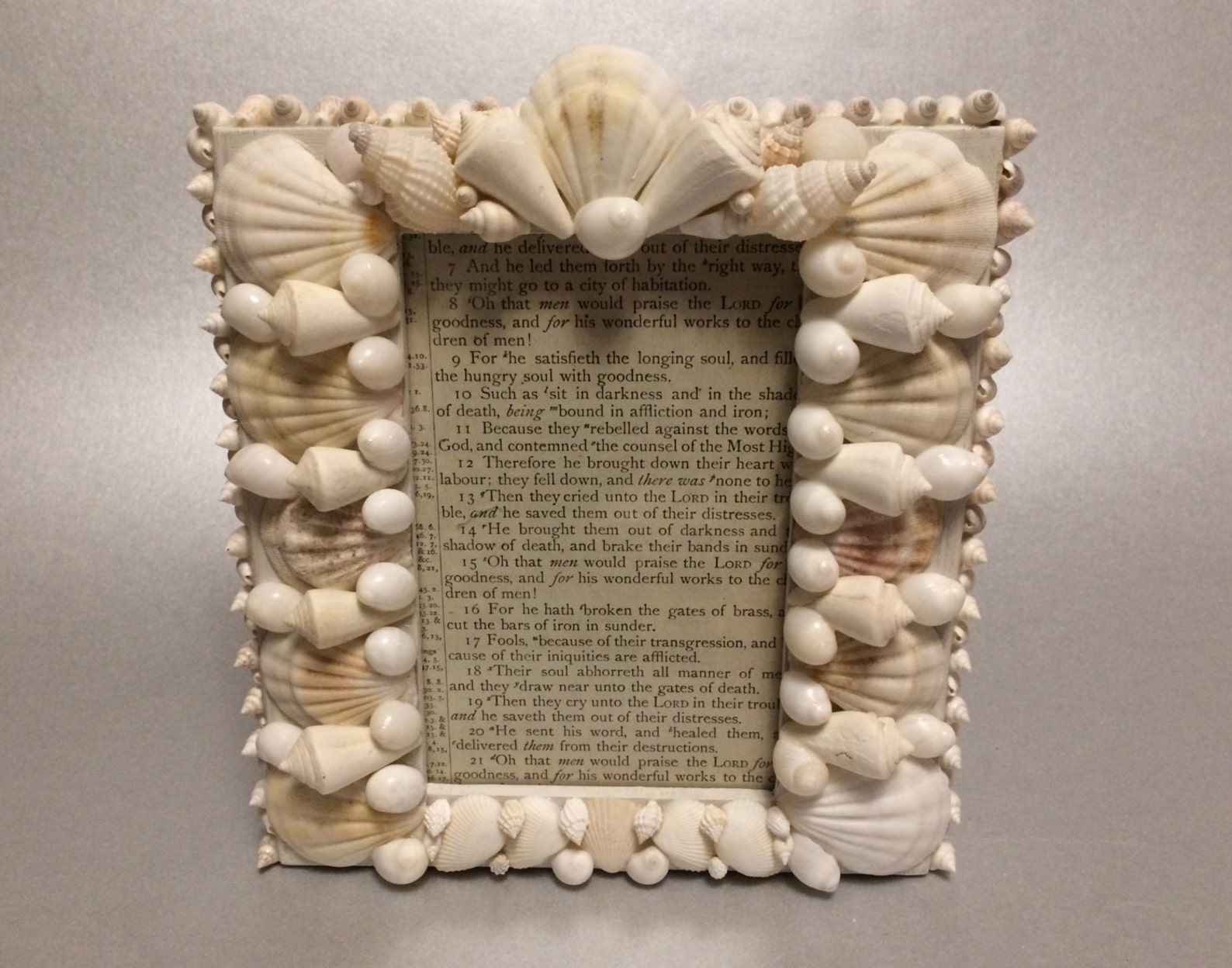 Handmade Seashell Picture Frame, Shell Frame - Etsy
