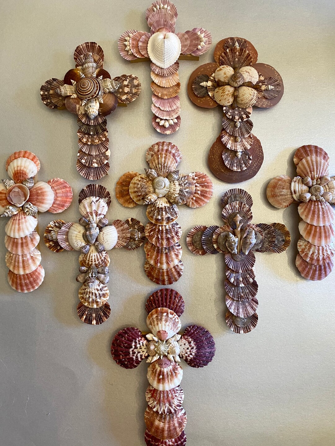 Shell Embellished Crosses, Decorated Cross, Seashell Cross - Etsy