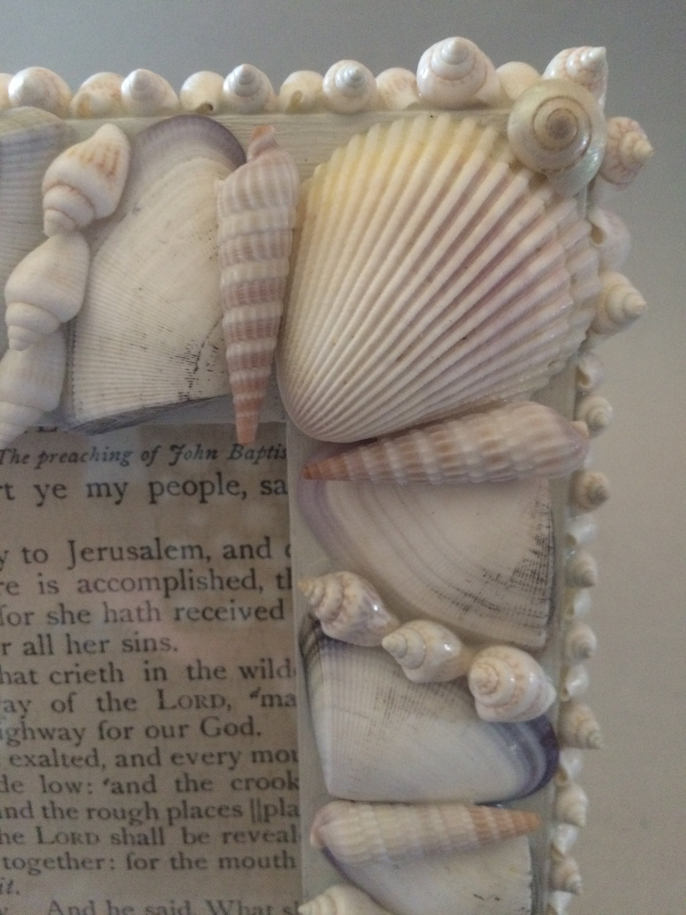 Handmade Seashell Photo Frame Shell Frame Hand Picked Seashells Beach ...