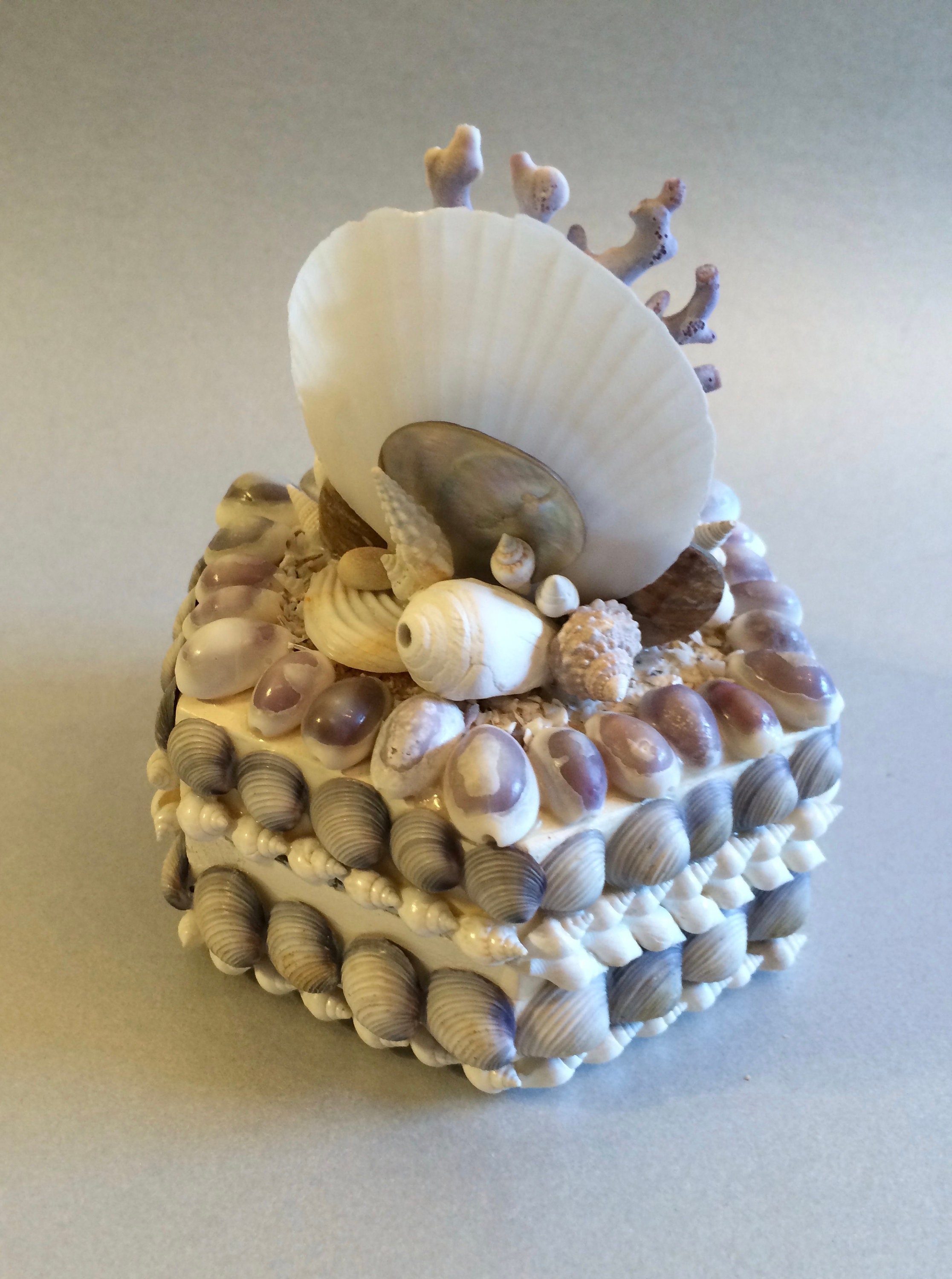Lavender Series Handmade Seashell Boxes With Hand Picked Shells ...