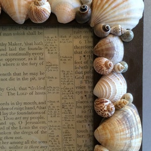 Handmade Seashell Picture Frame Shell Frame Beach Home Decor Coastal ...