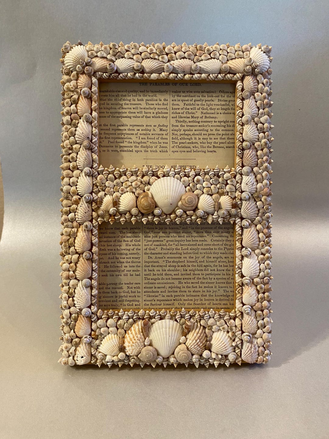 Handmade Seashell Picture Frame With Hand Picked Shells - Etsy