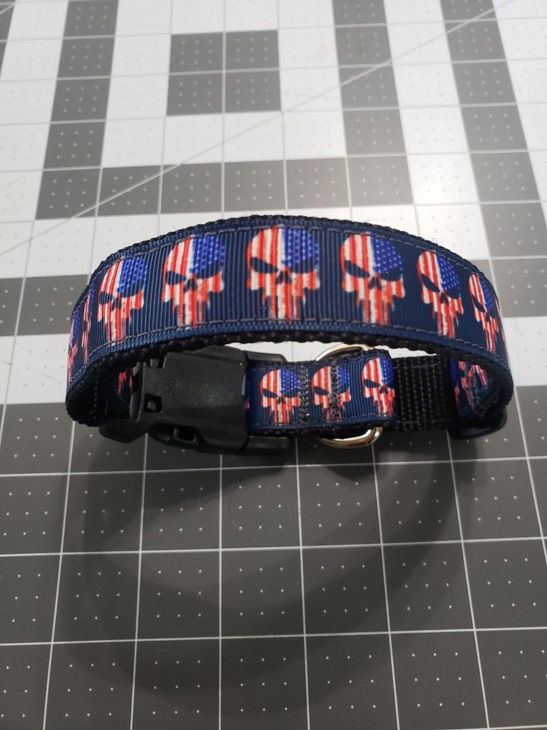 Punisher Skull Dog Collar - Etsy