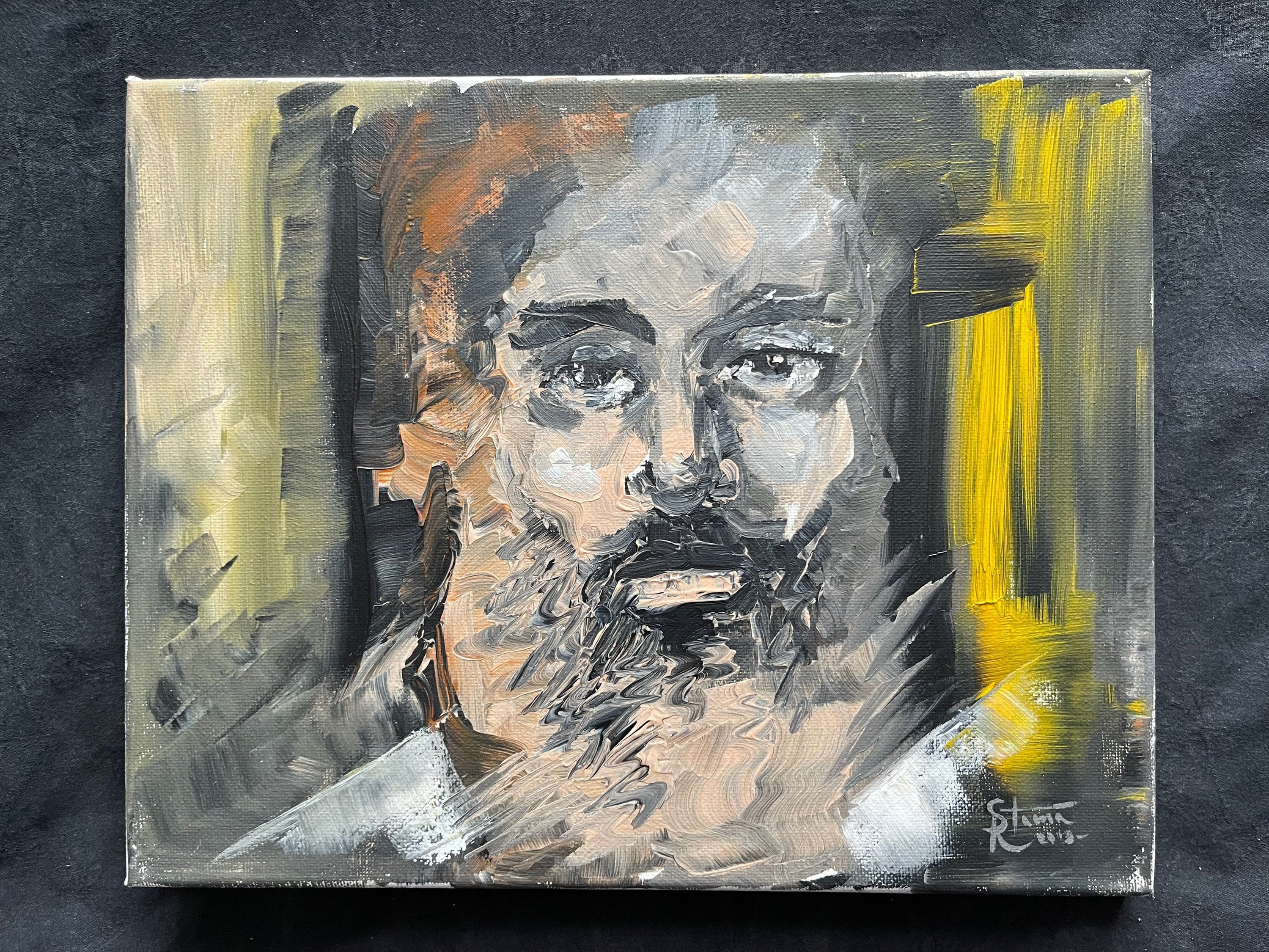 Famous Acrylic Portrait Painting