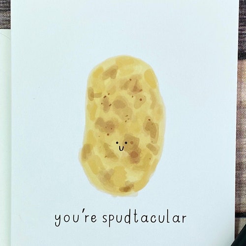 Funny You're Spudtacular Potato Spud Friendship Love Card | Etsy