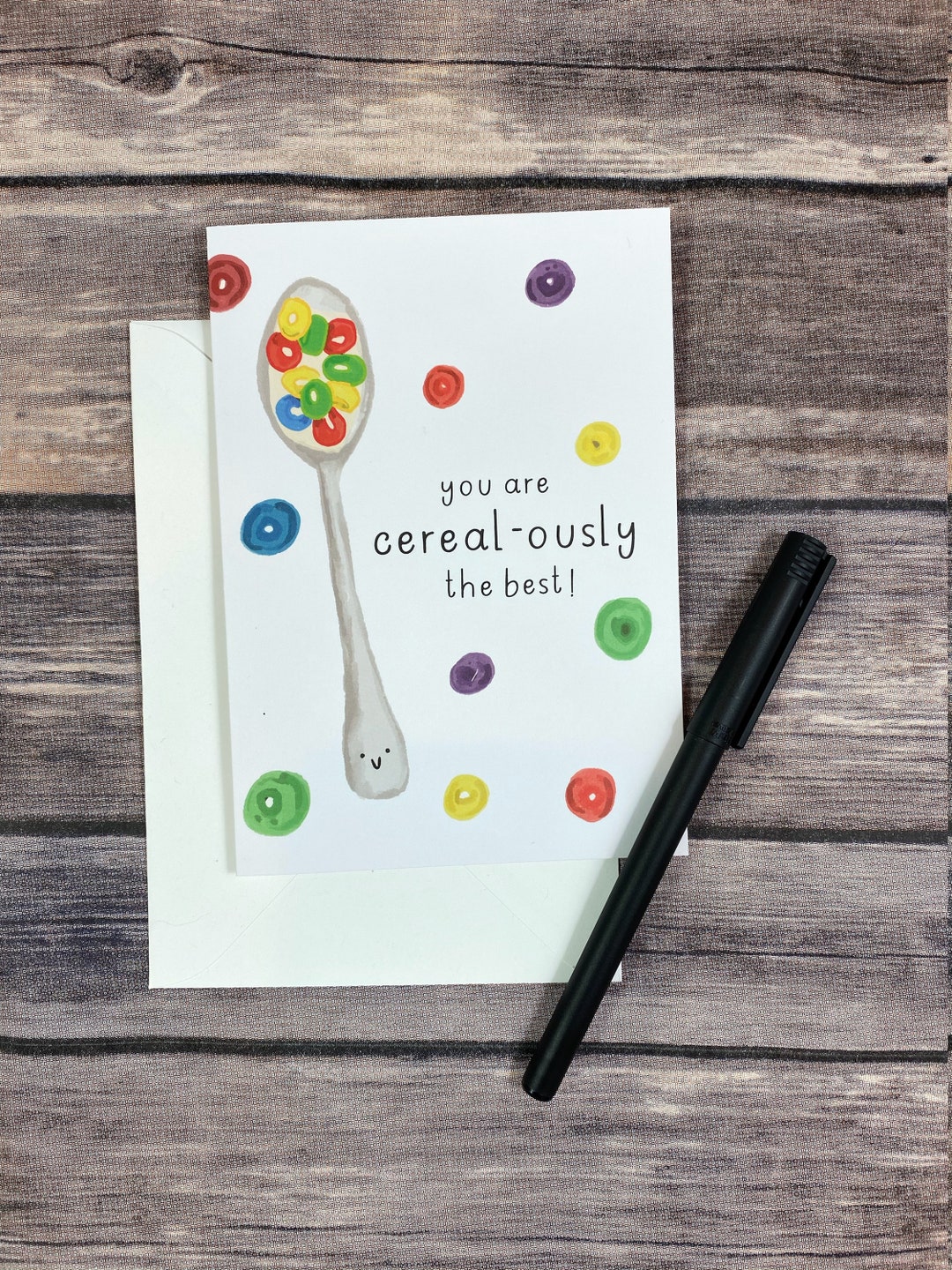 Funny Cereal Pun Card - You're the Best Birthday Card - Valentine's Day ...