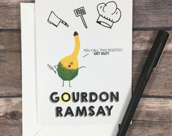 Funny Chef Birthday Card - Etsy