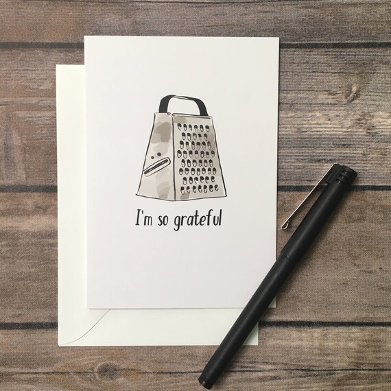 Funny Thank You Kitchen Food Pun Card Thanksgiving Gift - Etsy
