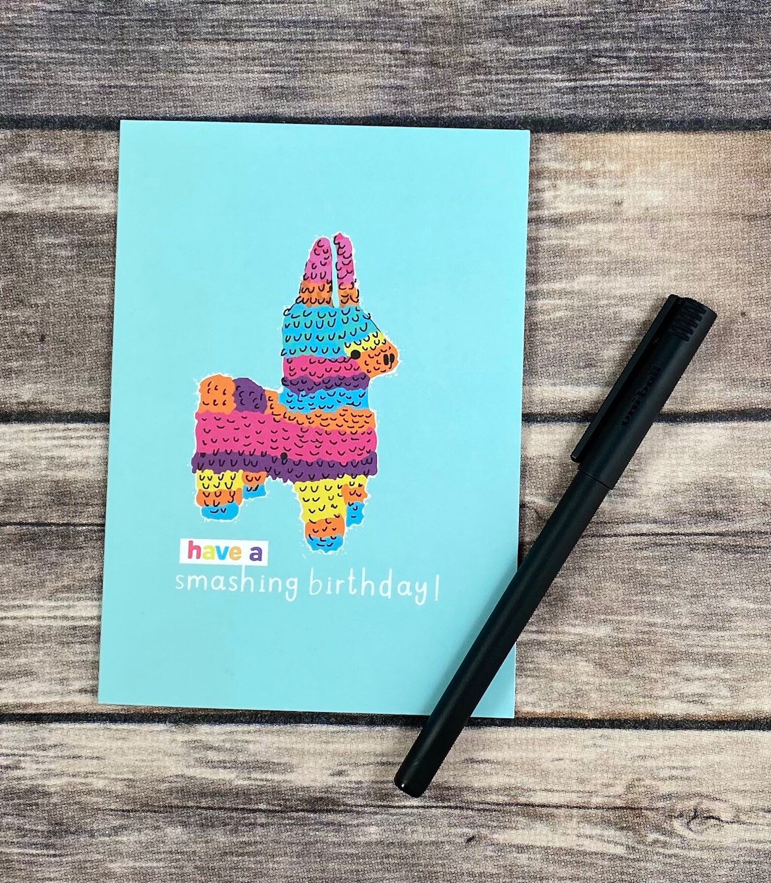 Funny Piñata Cardhave a Smashing Birthday Pun Dad Joke for - Etsy