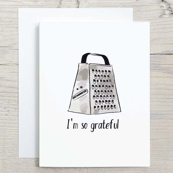 Grateful Pun Card - Etsy