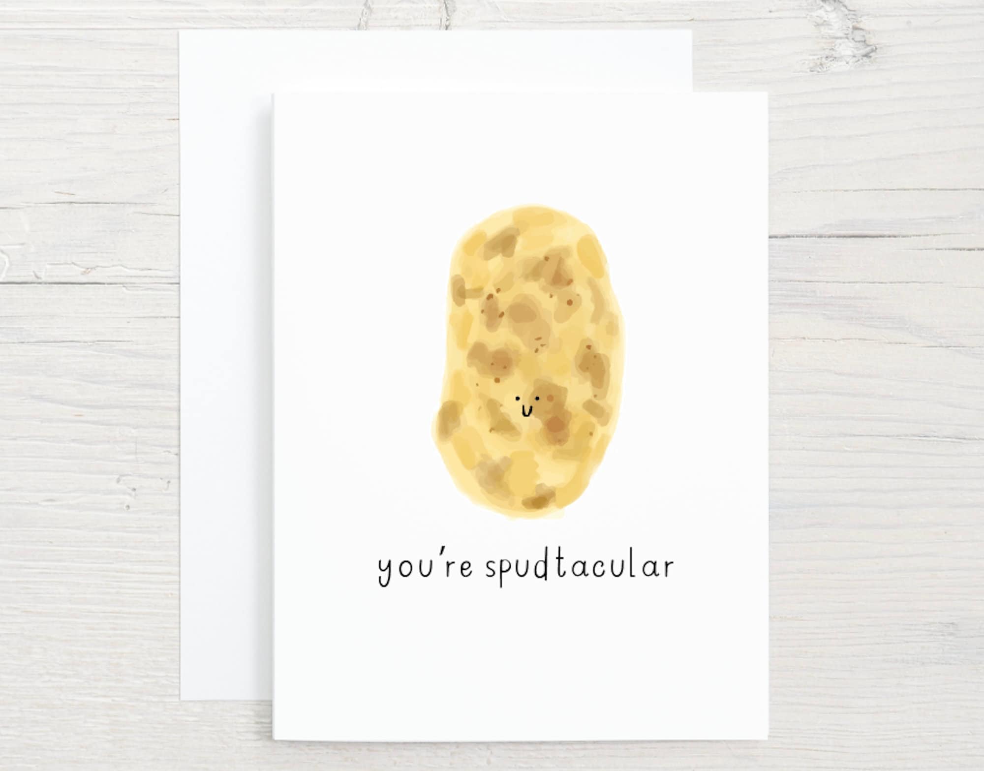 Funny You're Spudtacular Potato Spud Friendship Love Card for Best ...